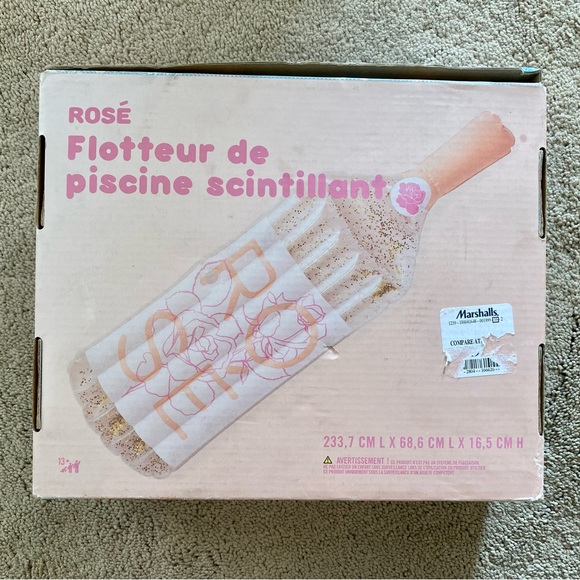 Games | Yes Way Ros Glitter Wine Pool Float | Poshmark
